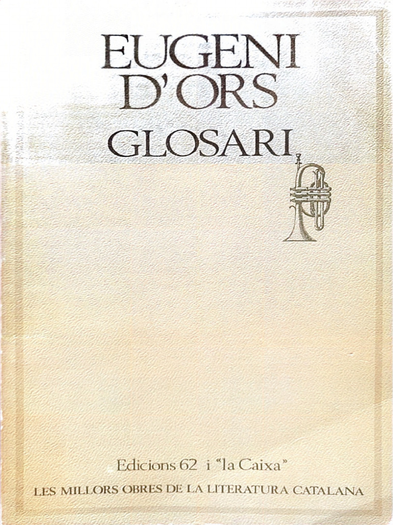 Eugeni D'ors - Glosari | PDF