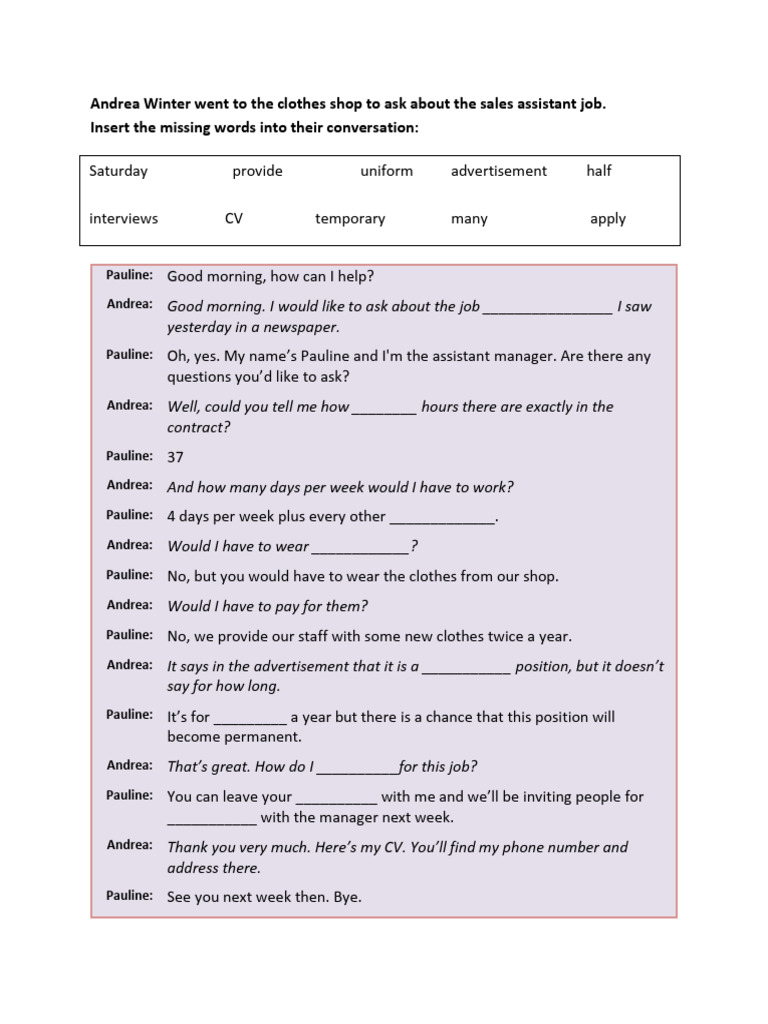 Getting A Job 3 Fun Activities Games - 6900 | PDF