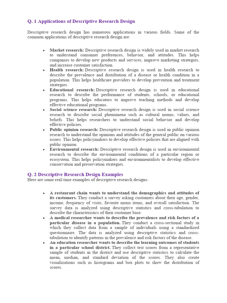 Question Bank RM | PDF | Case Study | Sampling (Statistics)