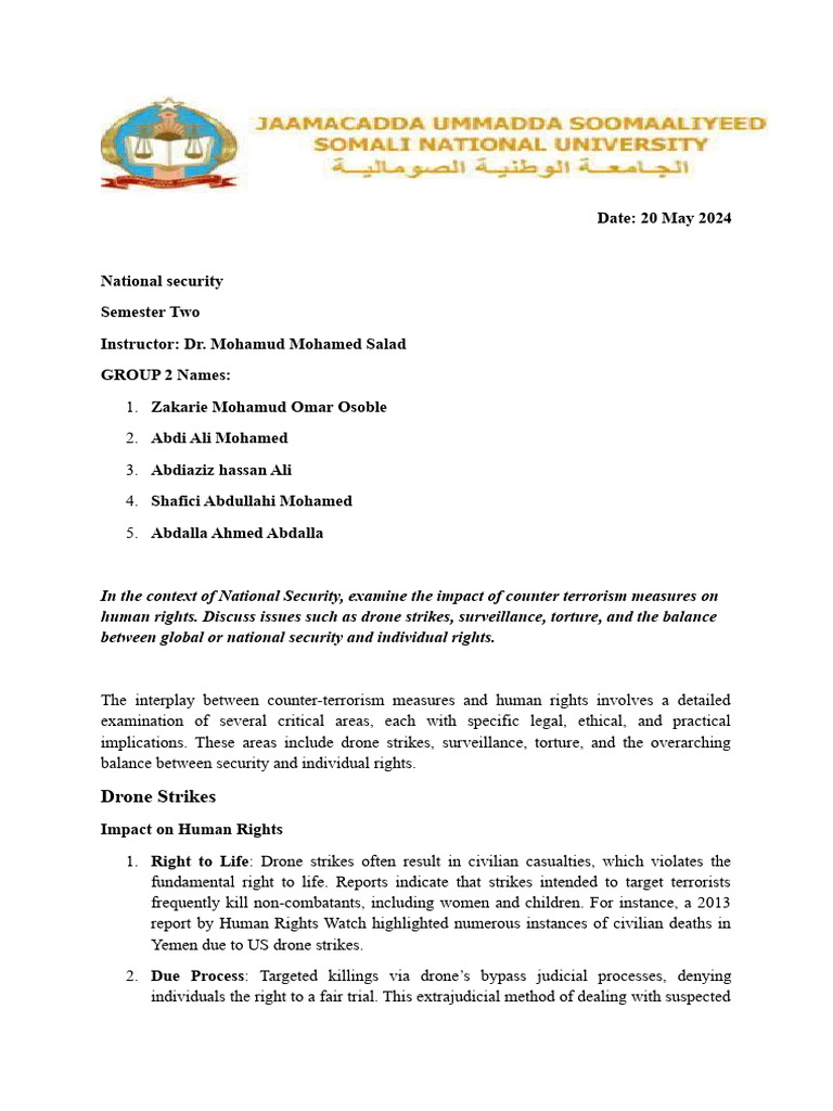 Assignments NS | PDF | Torture | Mass Surveillance