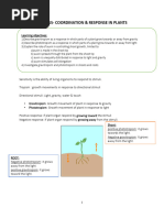 Tropisms - IGCSE Biology Revision Notes | PDF | Auxin | Root
