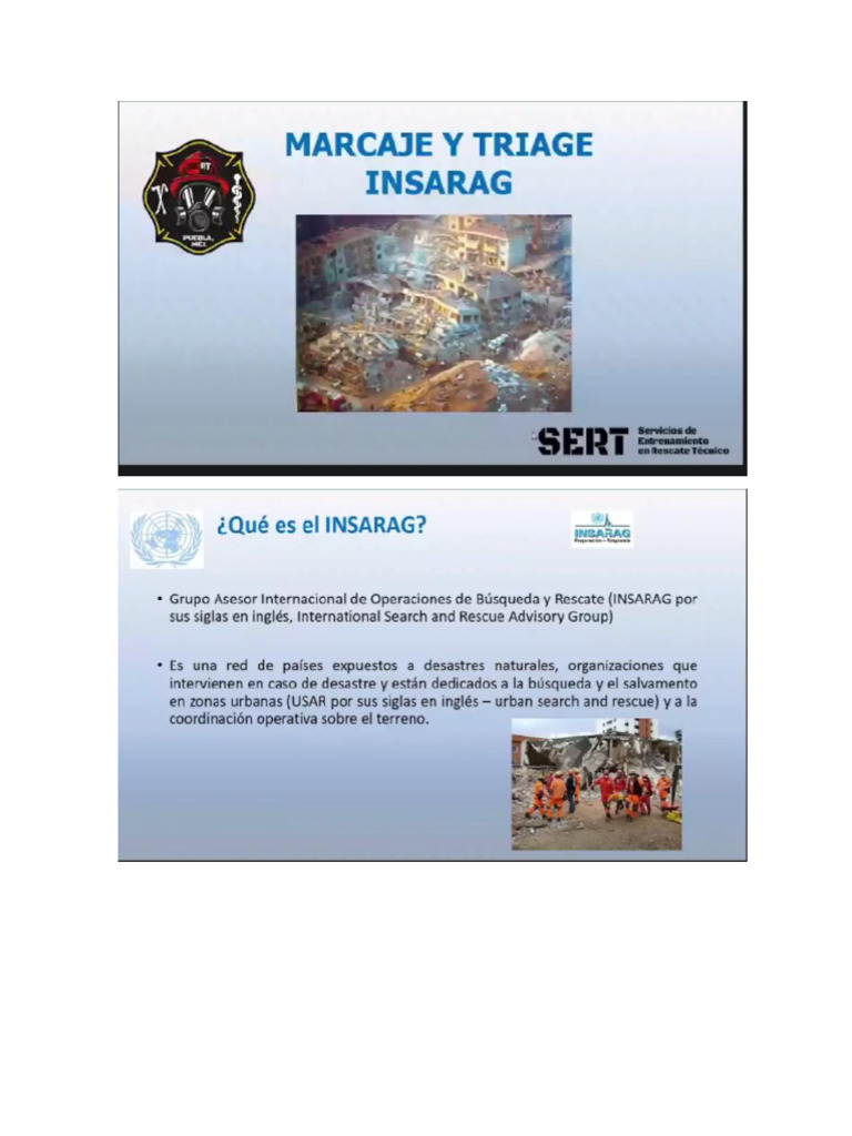 INSARAG Señalizacion | PDF