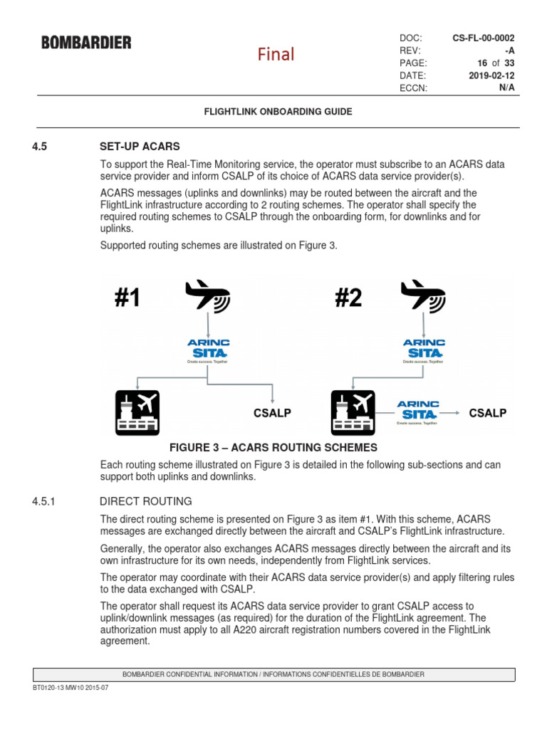 CS-FL-00-0002 FlightLink Onboarding Guide_revA_ACARS_extract | PDF | Computer Engineering ...