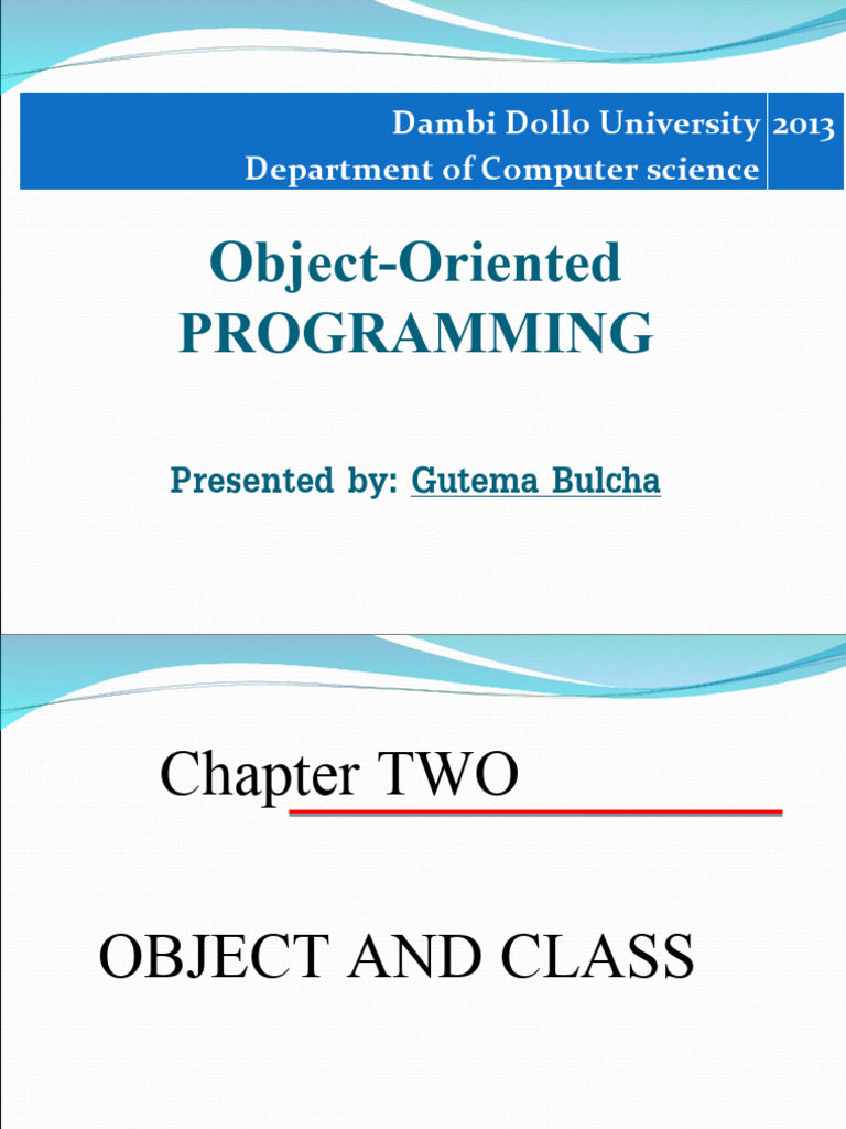 Java Chapter 02 Gute Ma | PDF | Constructor (Object Oriented Programming) | Programming