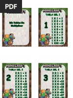 Tablas de Multiplicar Minecraft | PDF | Teaching Methods & Materials ...
