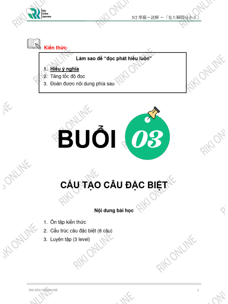 N2 Junbi Dochieu Bai 3 | PDF