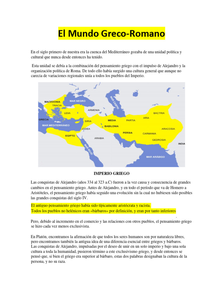 Cultura y Pensamiento en el Mundo Greco-Romano | PDF | Platón | Estoicismo