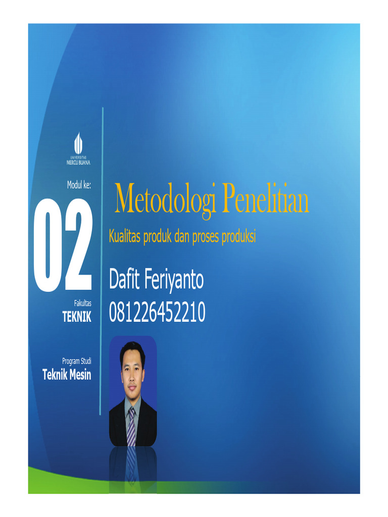 Metodologi Penelitian (TM2) | PDF | Teknologi & Rekayasa