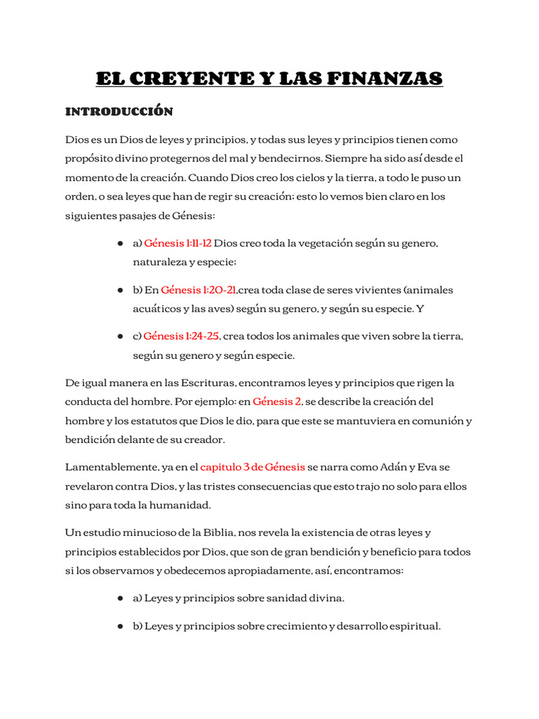 finanzas 2 | PDF | Diezmo | Libro del Génesis