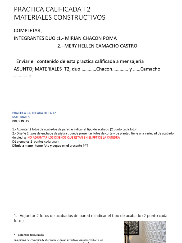 T2 Entrega Materiales | PDF | Pintar