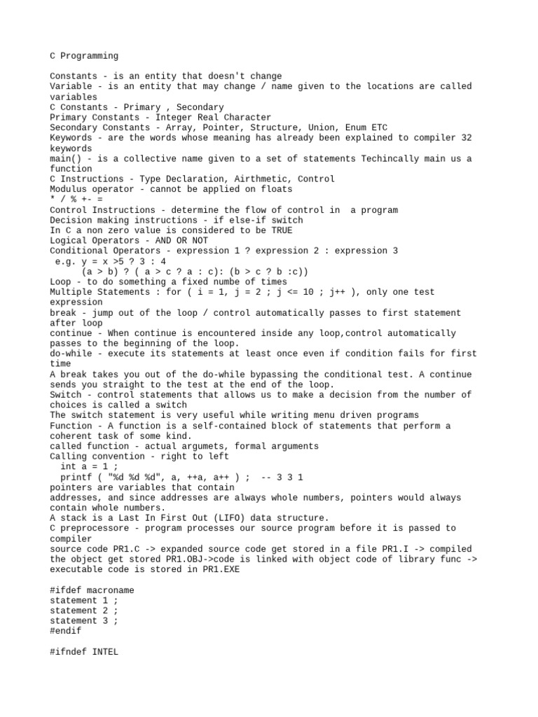 C Programming Download Free Pdf Pointer Computer Programming