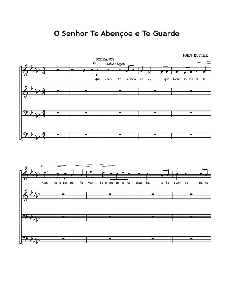 O Senhor Te Abençoe e Te Guarde | PDF