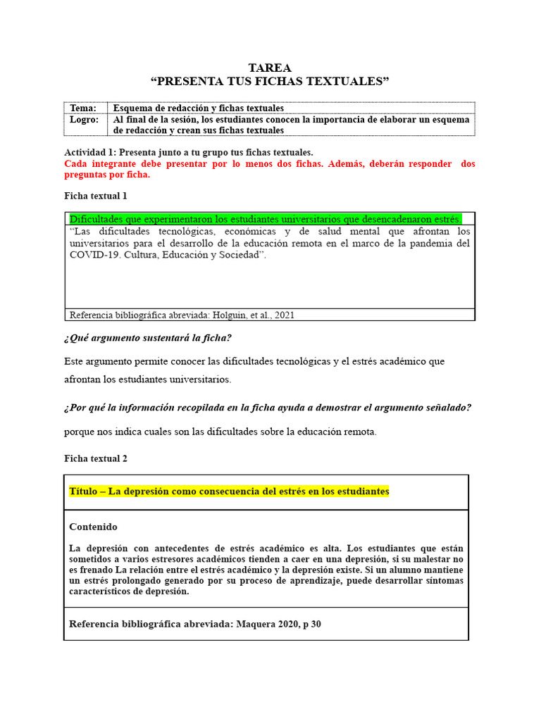 Semana 09 - Tema 02 Tarea - Presenta tus fichas textuales.docx | PDF ... Semana 09 - Tema 02 Tarea - Presenta tus fichas textuales.docx | PDF ...