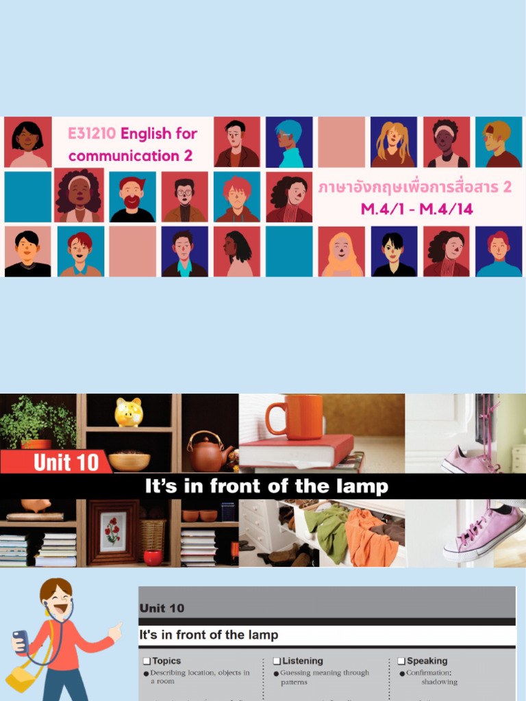 Unit 10 Its in front of the lamp [Power point Presentation] | PDF | Dormitory