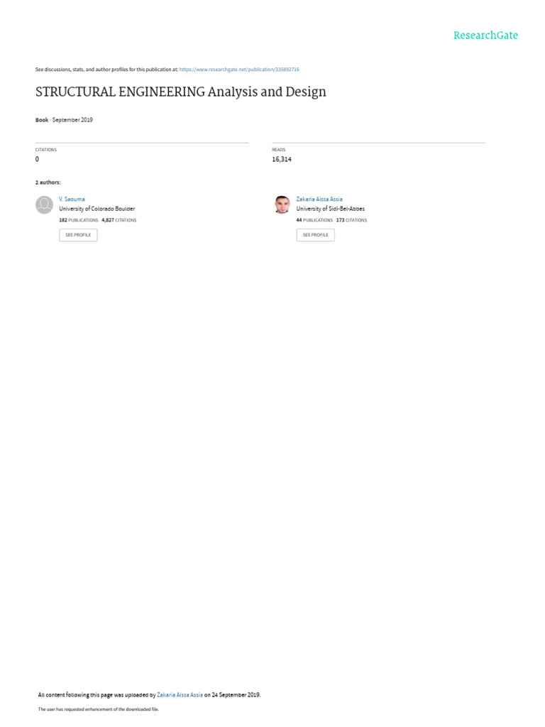 LectureNotesin STRUCTURALENGINEERING | PDF | Beam (Structure ...