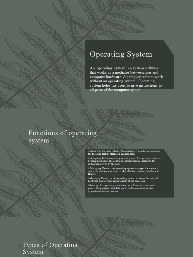 Botanical Pitch Deck | PDF | Operating System | Graphical User Interfaces