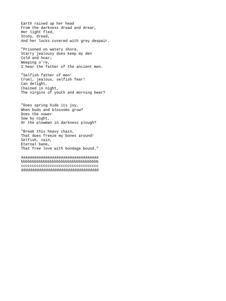 Earth's Answer: Breaking Chains of Despair | PDF