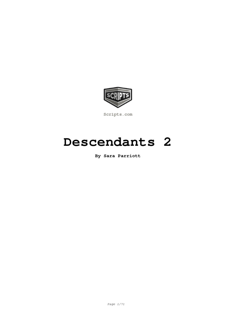 Descendants 2 2017 | PDF | Poetry