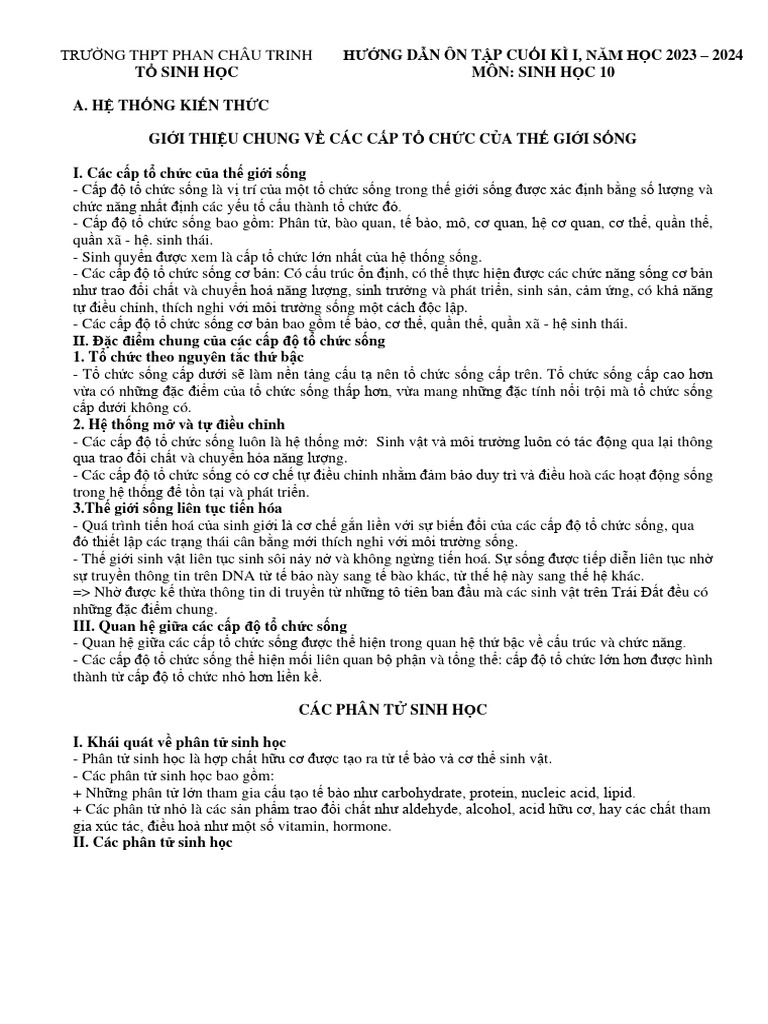 Ontap CK1 2324 Sinh10 | PDF