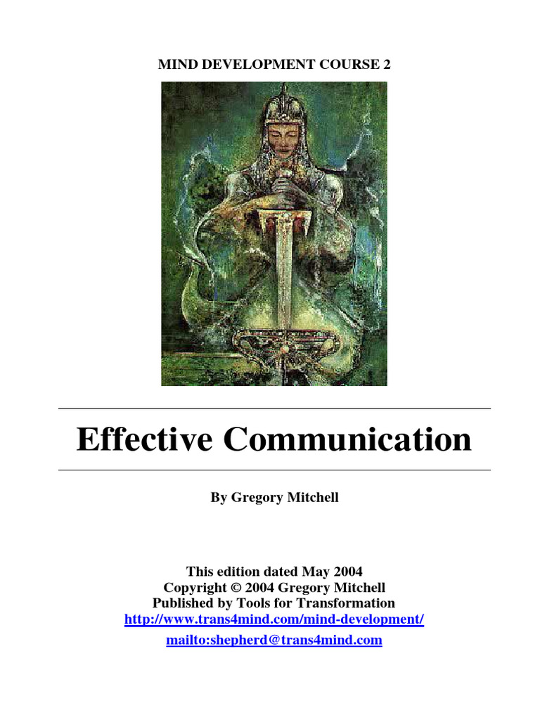 02_Effective Communication | PDF | Experience | Communication