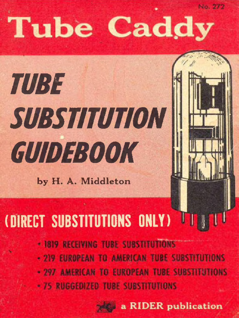 Riders Tube Caddy Tube Substitution Guidebook 1960 34 Pages | PDF ...