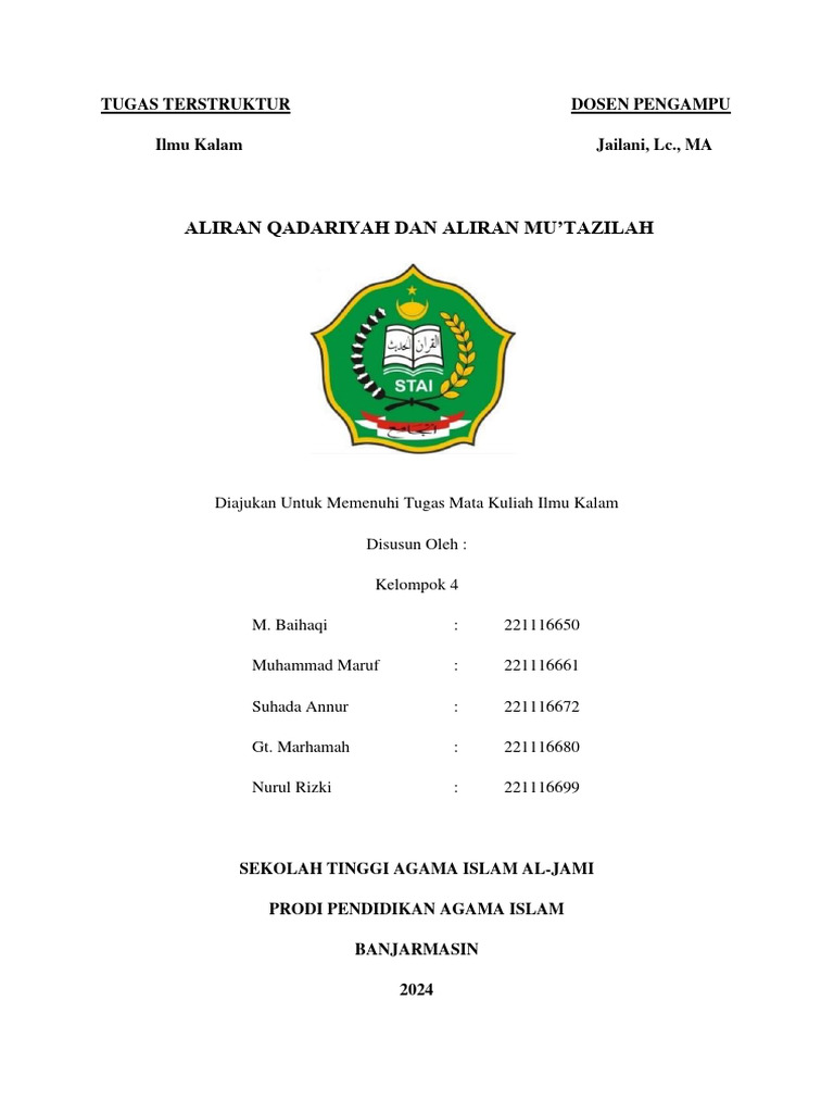 Aliran Qadariyah dan Mu'tazilah dalam Islam | PDF