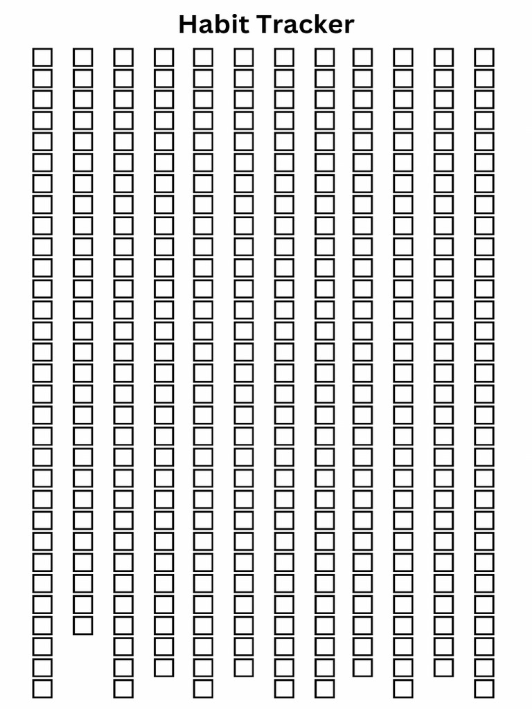 Habit Tracker | PDF