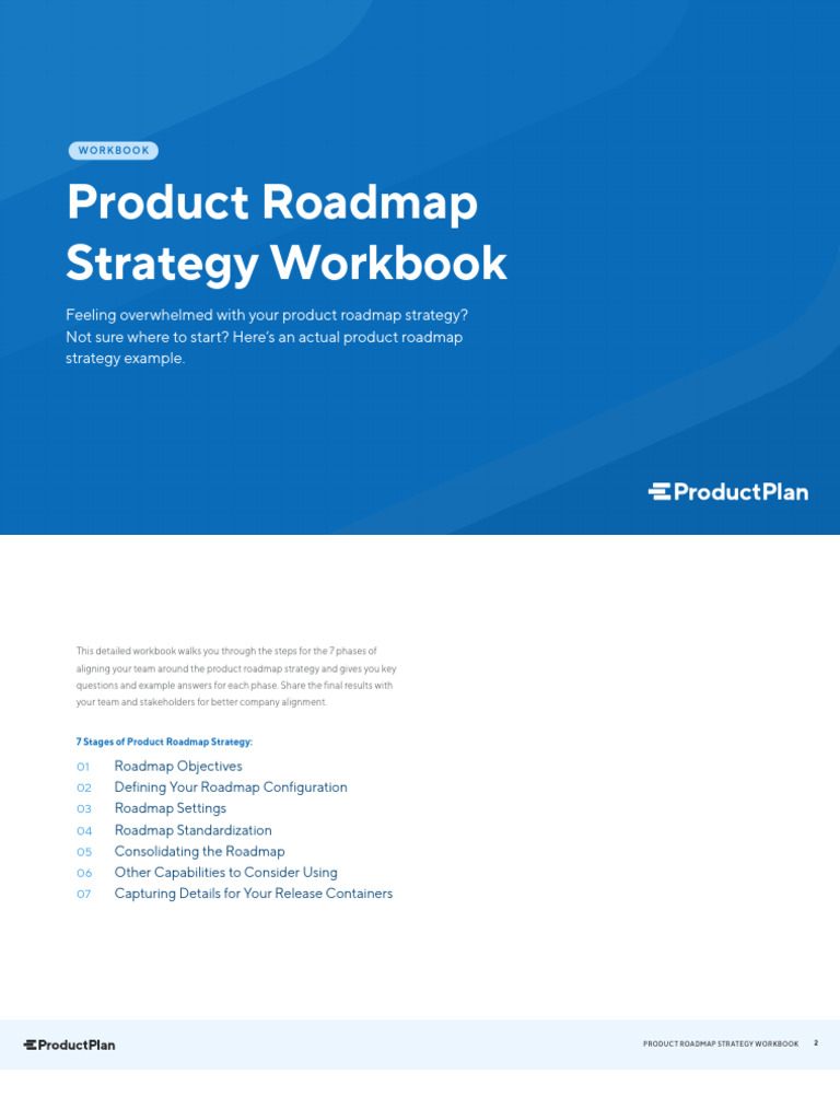Product Roadmap Strategy Workbook ProductPlan | PDF | Information ...