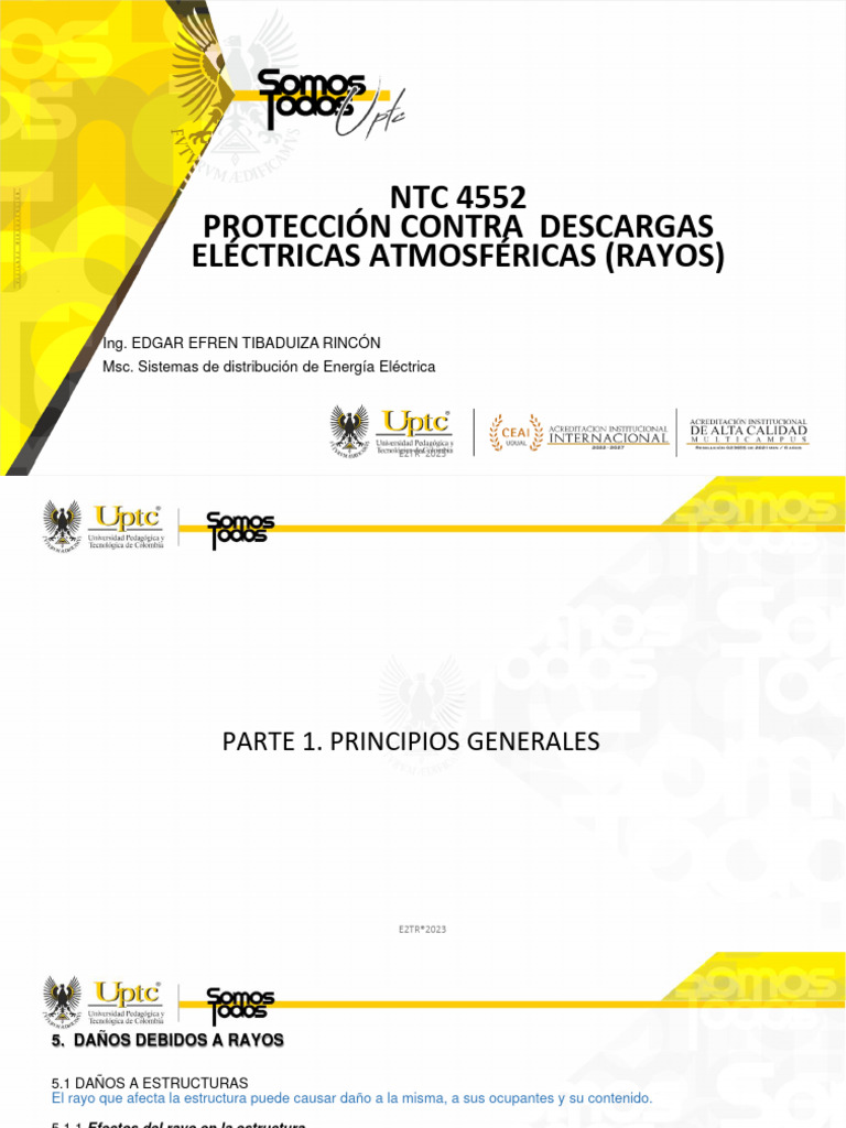 NTC 4552 | PDF | Relámpago | Aislador (Electricidad)