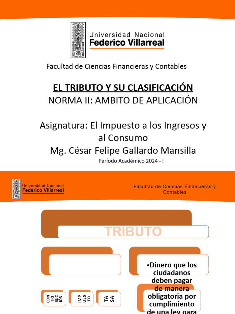 El Tributo y Su Clasificación | PDF | Economias