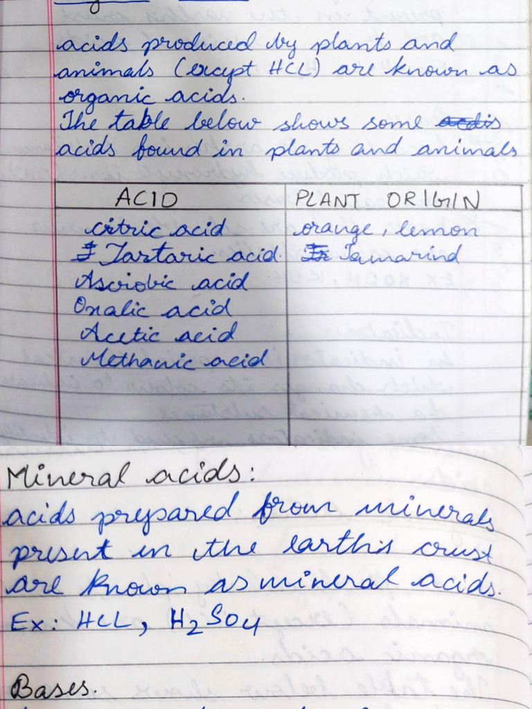 ACIDS AND BASES NOTES | PDF