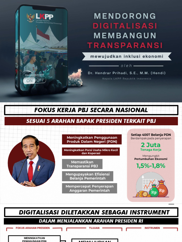 Talk Show - Transformasi Pengadaan - Kepala LKPP | PDF | Bisnis | Komputer