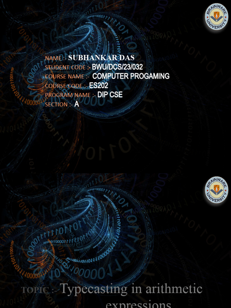 Typecasting in C Programming | PDF | Computer Engineering | Computer Science