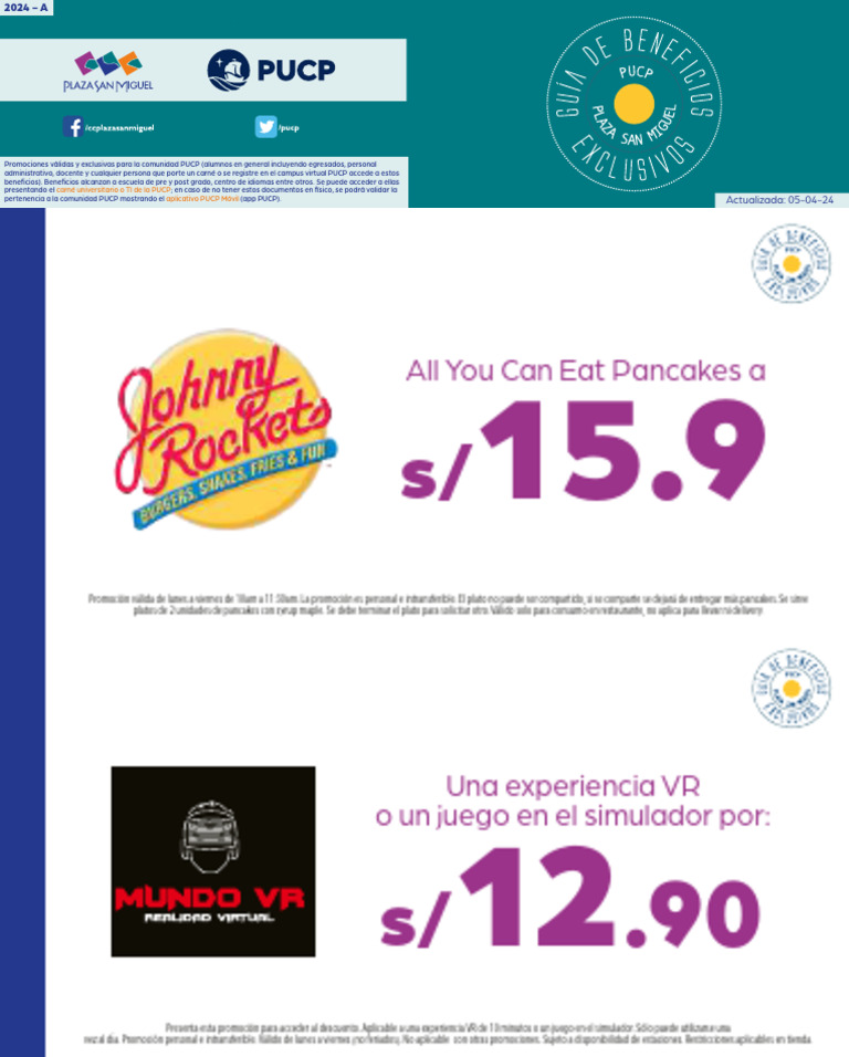 Cuponera Pucp 2023 | PDF | Aplicación movil