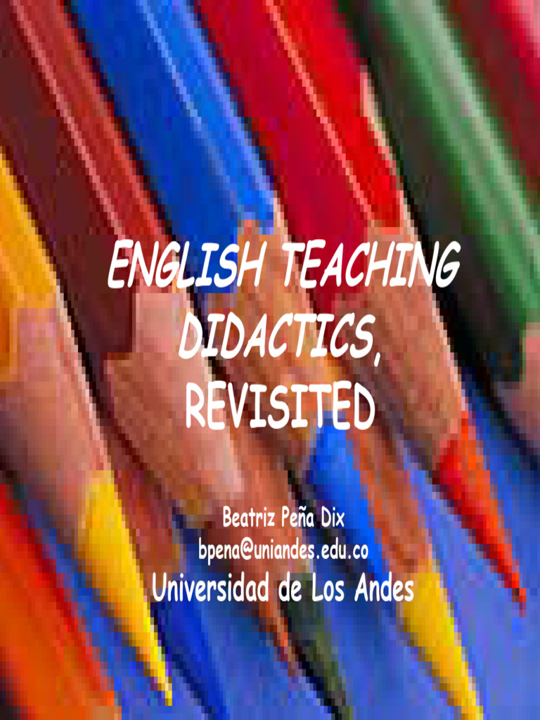 English Teaching Didactics | PDF | Second Language | Language Acquisition