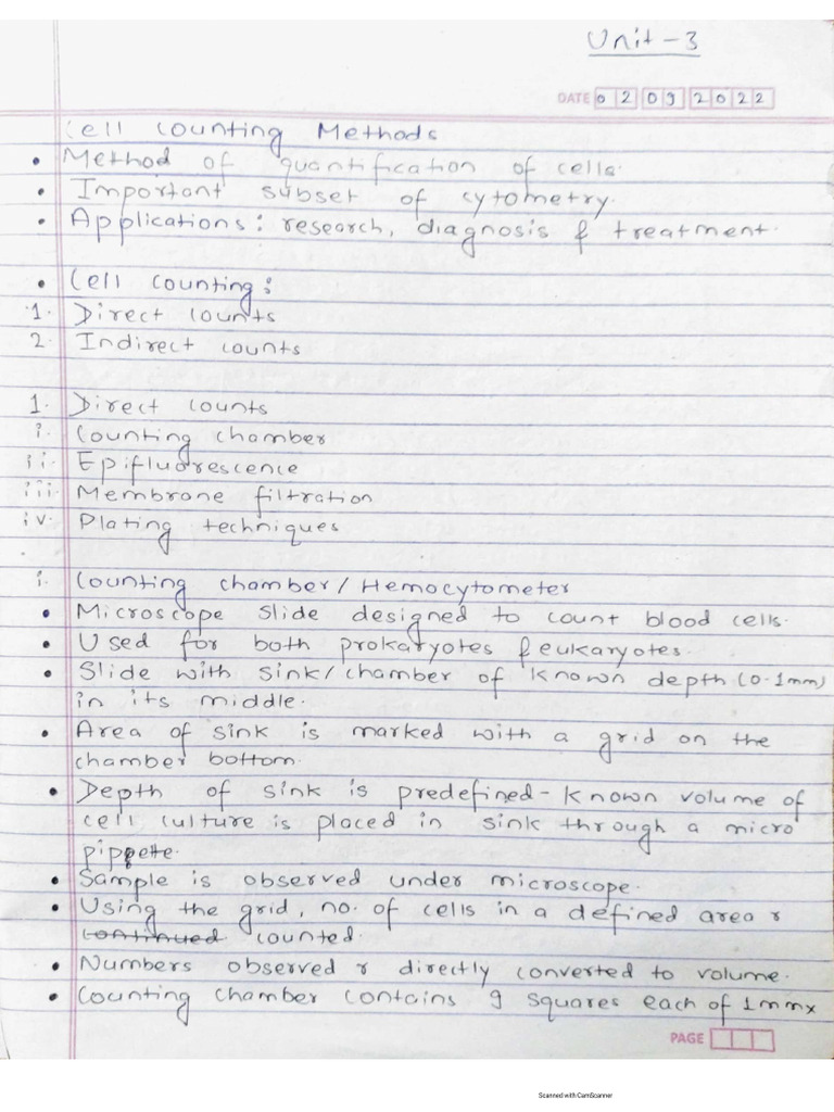 Cell Counting Method Pdf