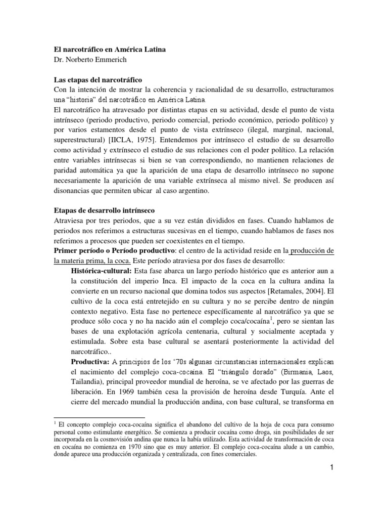 El Narcotráfico en América Latina | Descargar gratis PDF | Panamá | Comercio ilegal de drogas