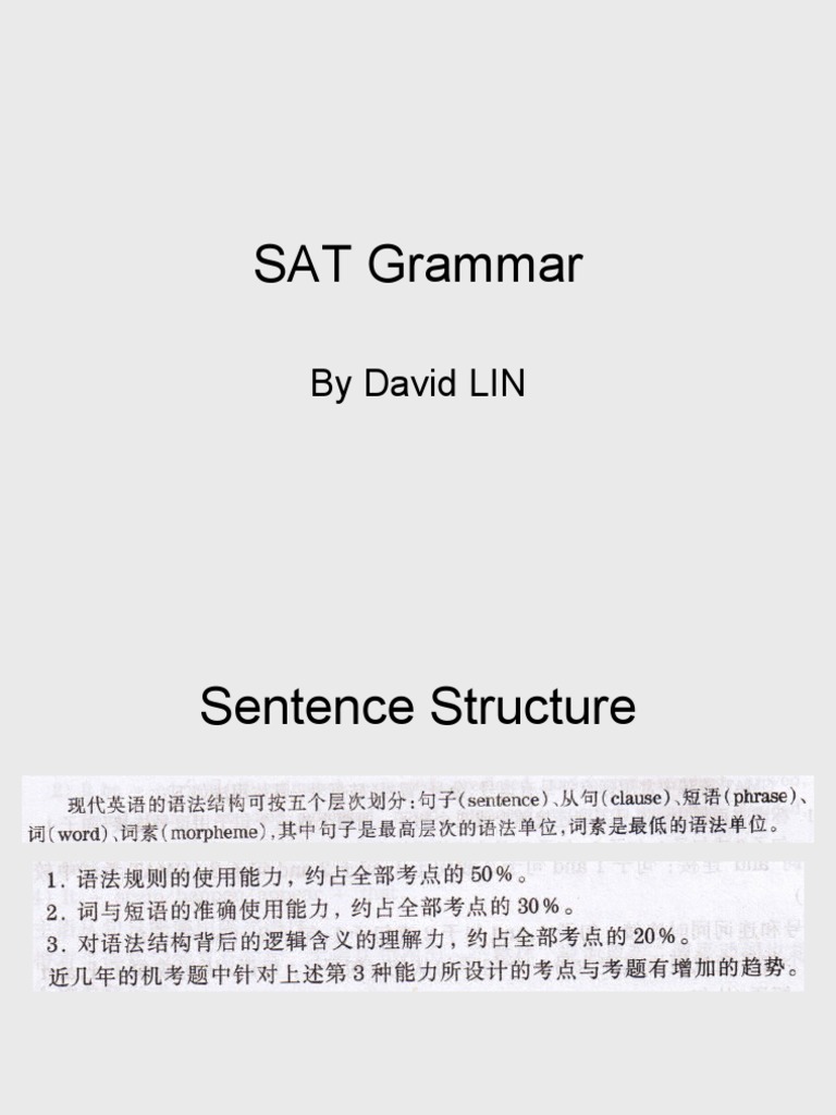 SAT Reasoning TEST Lecture 3A | PDF | Language Arts & Discipline