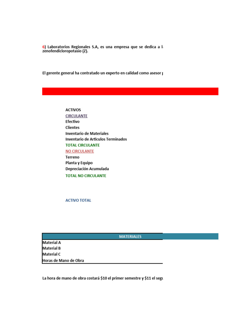 Ejercicio-7-6 Práctica Fijo | Descargar gratis PDF | Presupuesto | Economía Financiera
