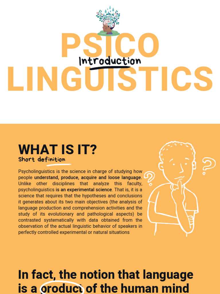Psicolinguistics Introduction | PDF | Psycholinguistics | Linguistics