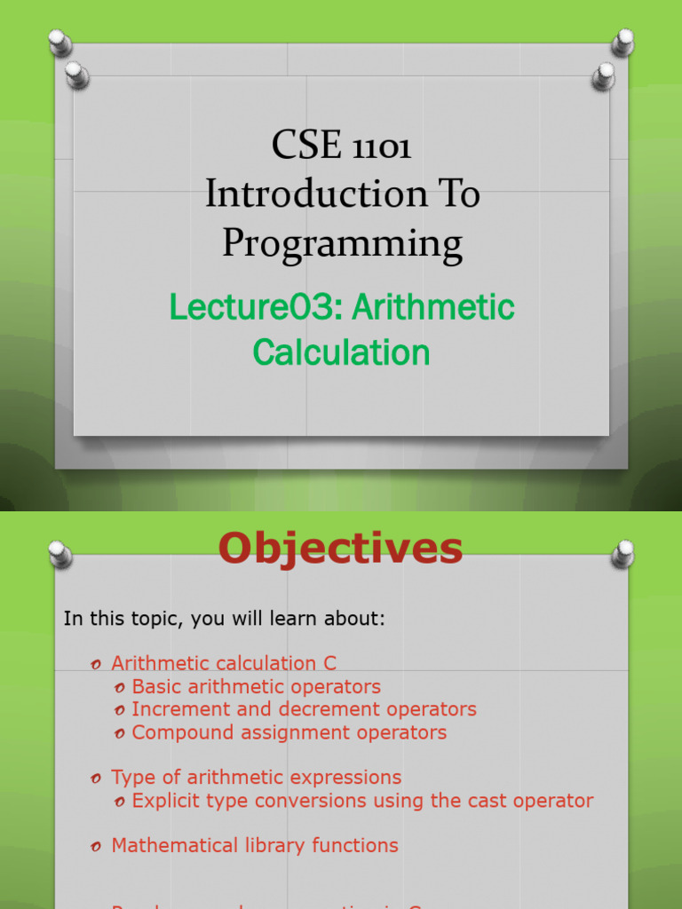 2.Arithmetic_Calculation | PDF | Data Type | Integer (Computer Science)