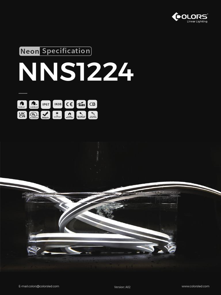 Neon Lighting Specs for Installers | PDF | Lighting | Rgb Color Model