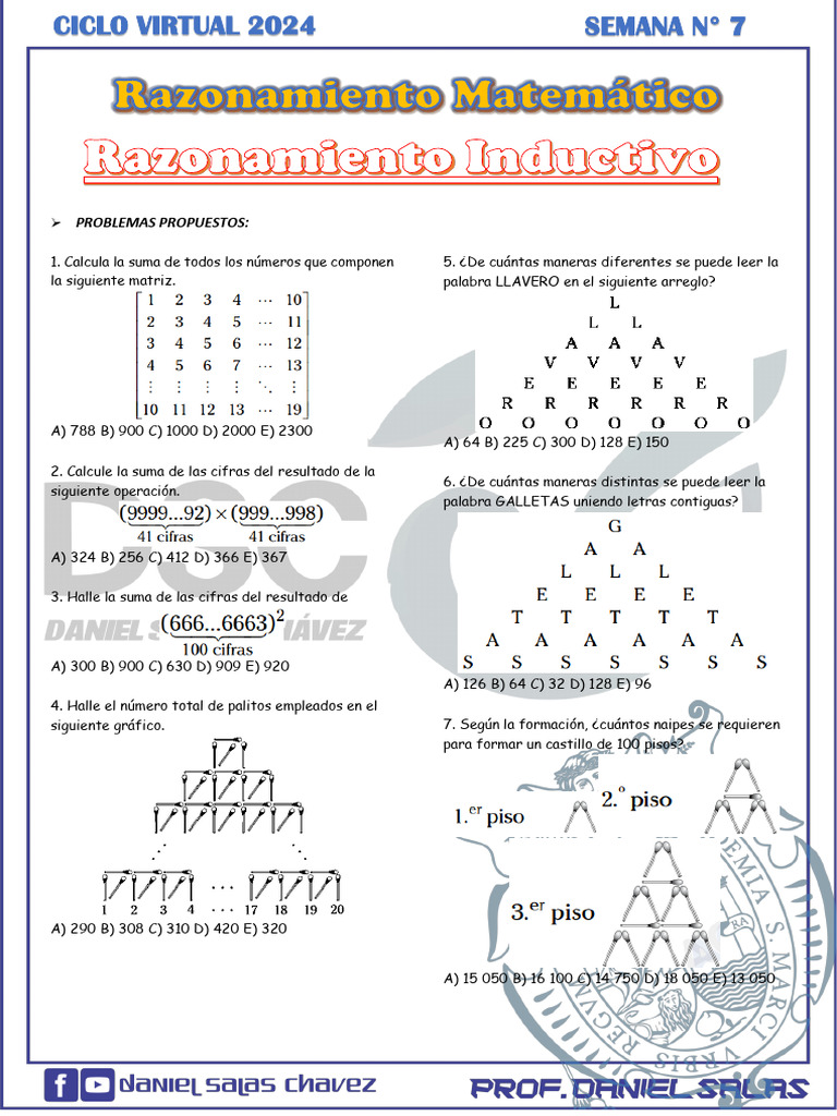 Razonamiento Inductivo RM | PDF | Ajedrez