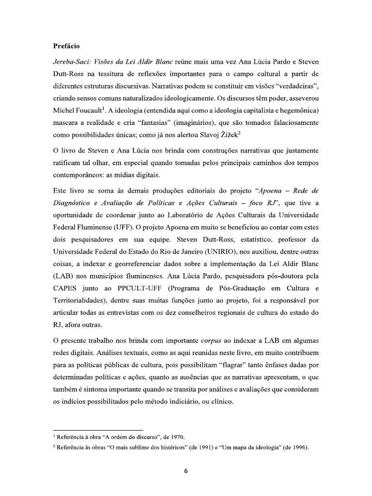 2023 Prefácio Livro Jereba Saci | PDF