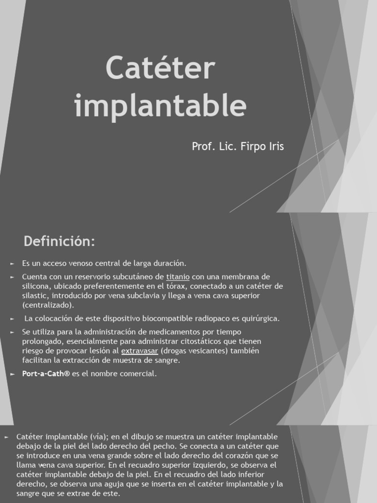 Cat-Ter Implantable | PDF | Especialidades Medicas | Enfermedades y trastornos