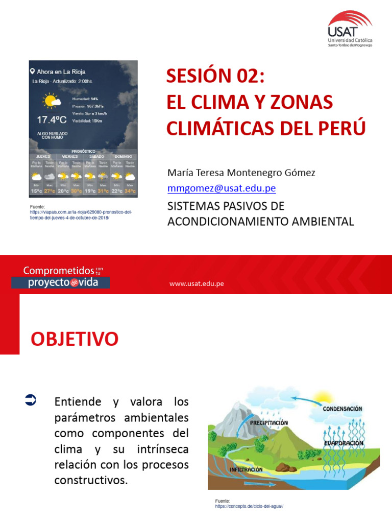 Sesión 2. Unidad 1. Elclima, Clasificación Climática y El Clima Del Perú | PDF | Clima | Clima ...