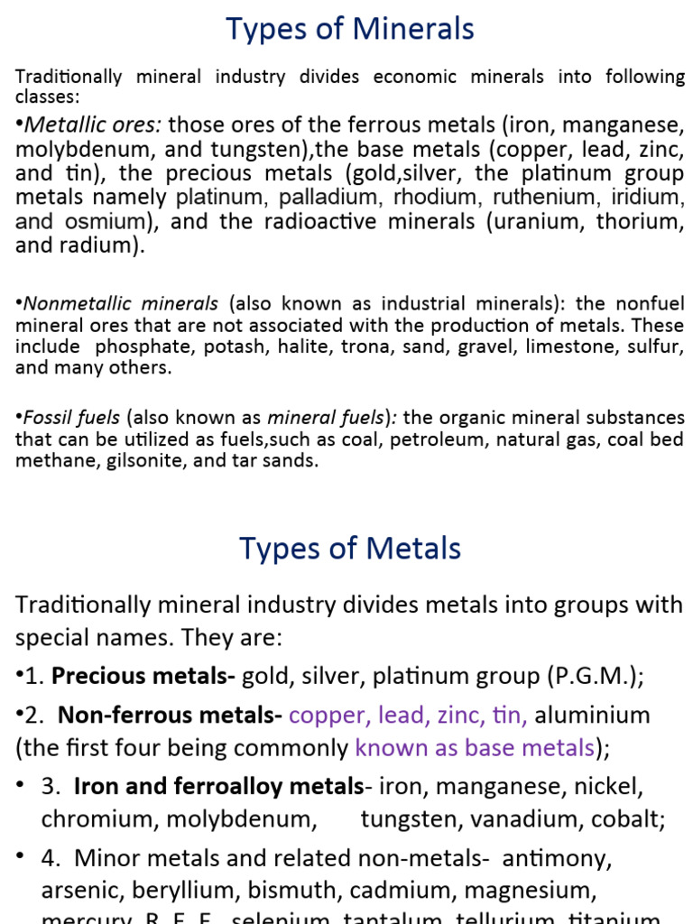 Lec 2 Enrichment | PDF | Ore | Metals