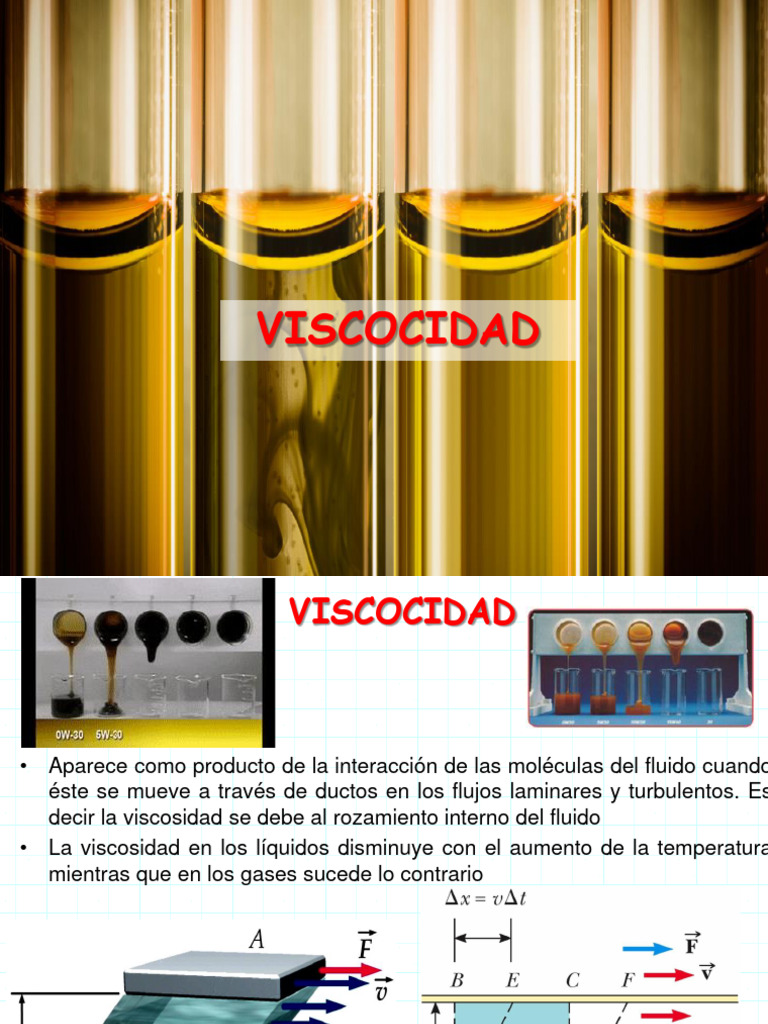 Hidrodinamica - Viscosidad | PDF | Viscosidad | Líquidos