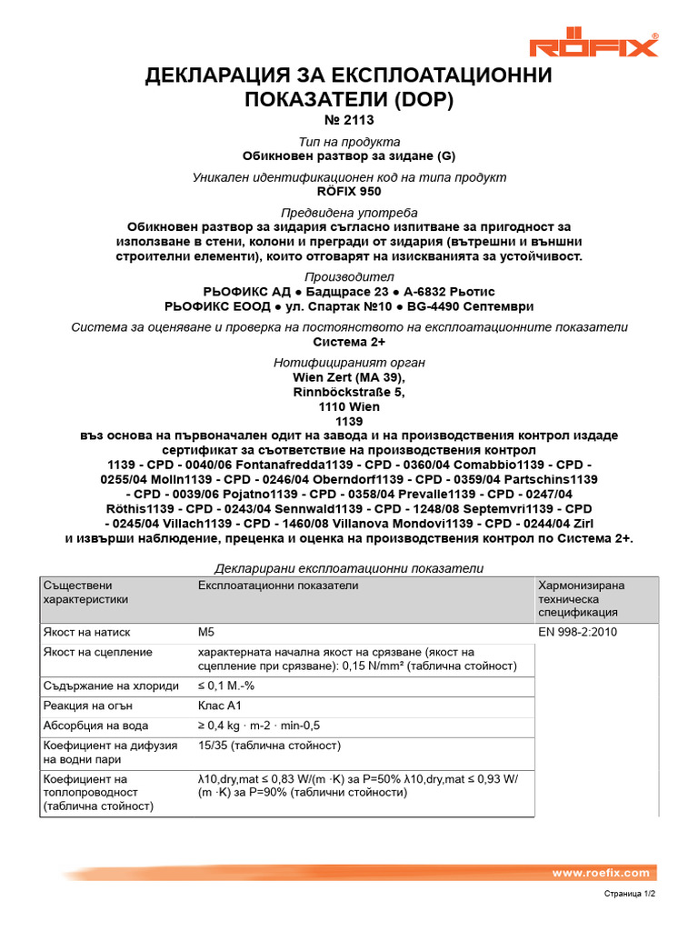 Röfix 950 | PDF