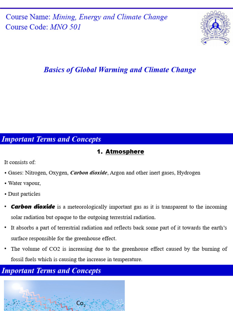 1.1basics of Global Warming and Climate Change | PDF | Atmosphere Of ...